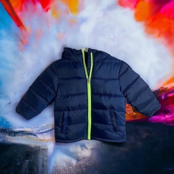 wonder nation | Jackets & Coats | Wonder Nation Puffer Jacket Navy Blue ...
